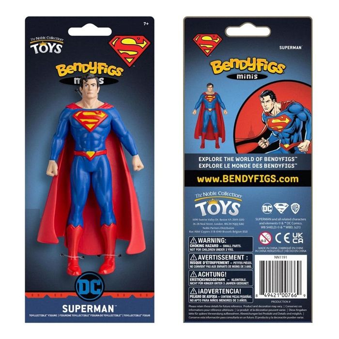 Noble Collection - DC Comics - Figurine flexible Bendyfigs Superman 14 ...