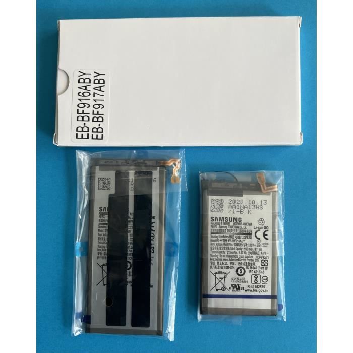 2 BATTERIES ORIGINALES SAMSUNG GALAXY Z FOLD2 FOLD 2 EB-BF917ABY EB ...