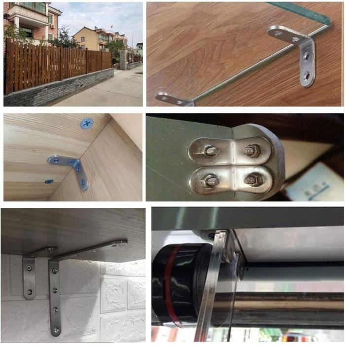 Equerre Metal, Equerre, 20 Pcs équerre de Fixation 90 Degrés à Angle ...