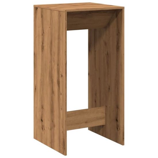 Table de bar - mango - 2 personnes - chêne artisanal 51x50x103,5 cm ...