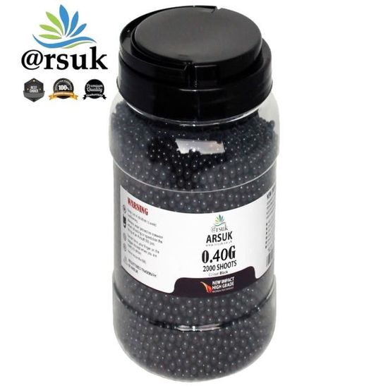 Billes d'Airsoft BB Balles Pellets en plastique Recharge pistolet À ...
