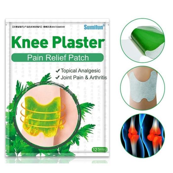 Patch médicamenteux en plâtre pour genou sumifun * 12PCS Soulager l ...