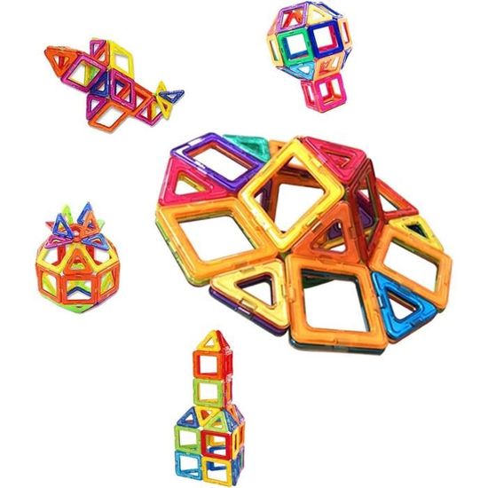 Construction Magnetique Enfant Jeu de Magnetique Bloc de Construction ...
