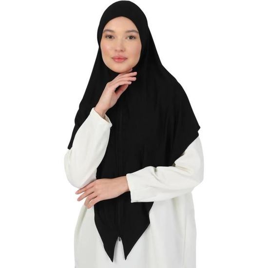 Hijab Zippé Pour Femme | Foulard De Priere Musulmane | Fille Longues ...