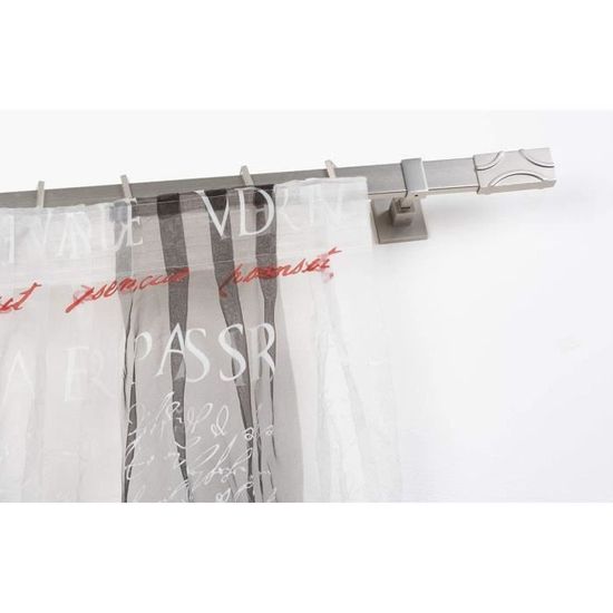InCasa Tringle a Rideaux 31 x 12 mm, L. 280 cm. en Acier satine Complet - Cdiscount Maison