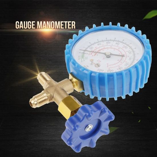 Manomètre - SURENHAP - Recharge de réfrigérant - 220psi - Connecteurs ...