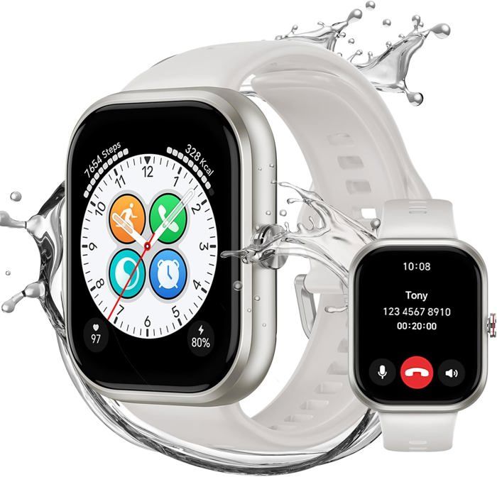 Choice Smartwatch, Fitness Tracker, Fréquence Cardiaque, Moniteur Spo2, Écran Amoled 1,95", 12 ...