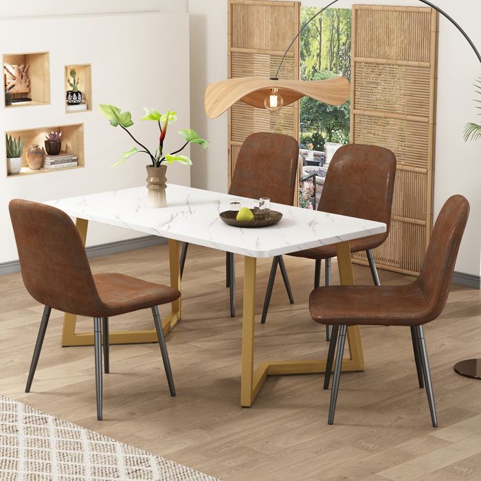 Eco - friendly Material Sustainability Dining Group, (Set de 5), table ...