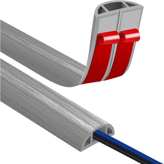 Passe Cable Sol 3M Goulotte Passe Cable Sol, Petit Canal de Cordons d ...