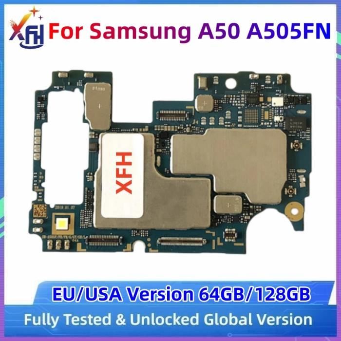 A505DS-128GB-1SIM-Carte mère débloquée pour Samsung Galaxy A50-A505F ...