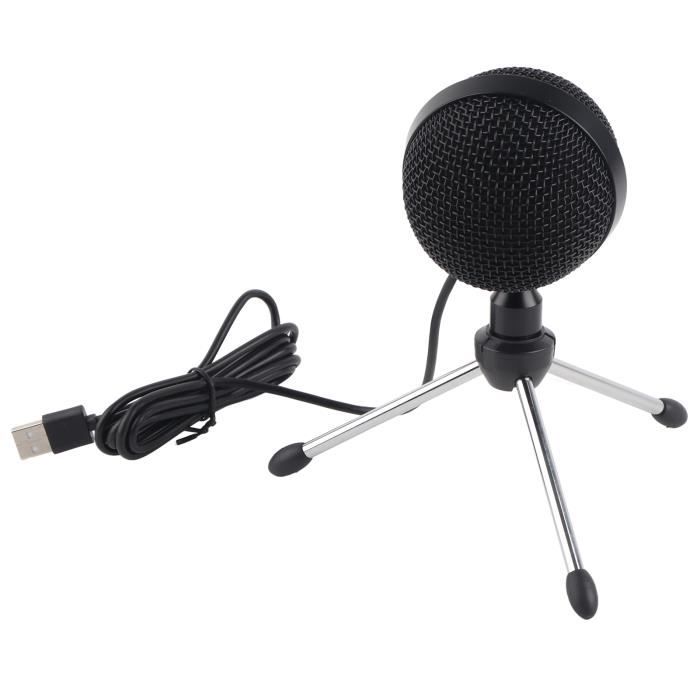 Ashata micro omnidirectionnel Microphone à condensateur USB karaoké ...
