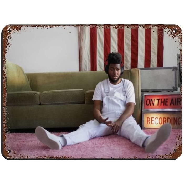 Affiche rétro Singer Khalid en métal, Art chic rétro, décoration murale ...