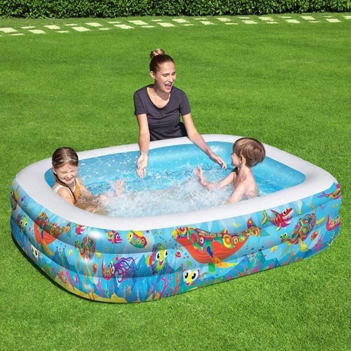 Piscine géante - Piscine familiale rectangulaire,pataugeoire familiale ...