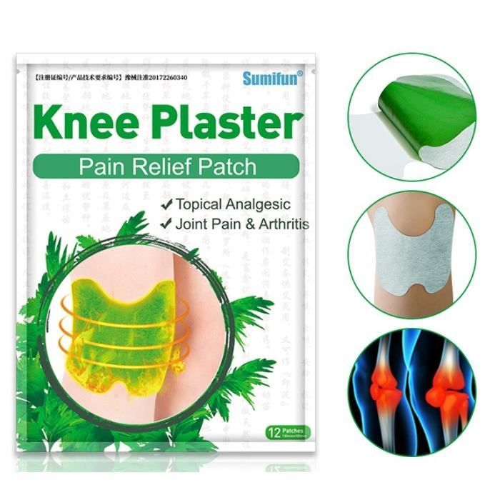 Patch médicamenteux en plâtre pour genou sumifun * 12PCS Soulager l ...