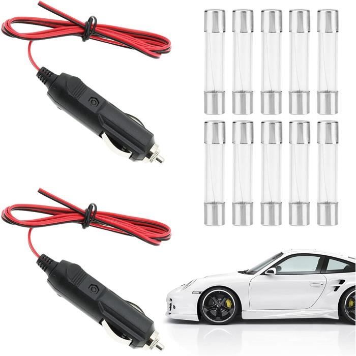 Prise Allume Cigare,Fusible 5A,Fusible Verre,Rallonge Allume Cigare ...