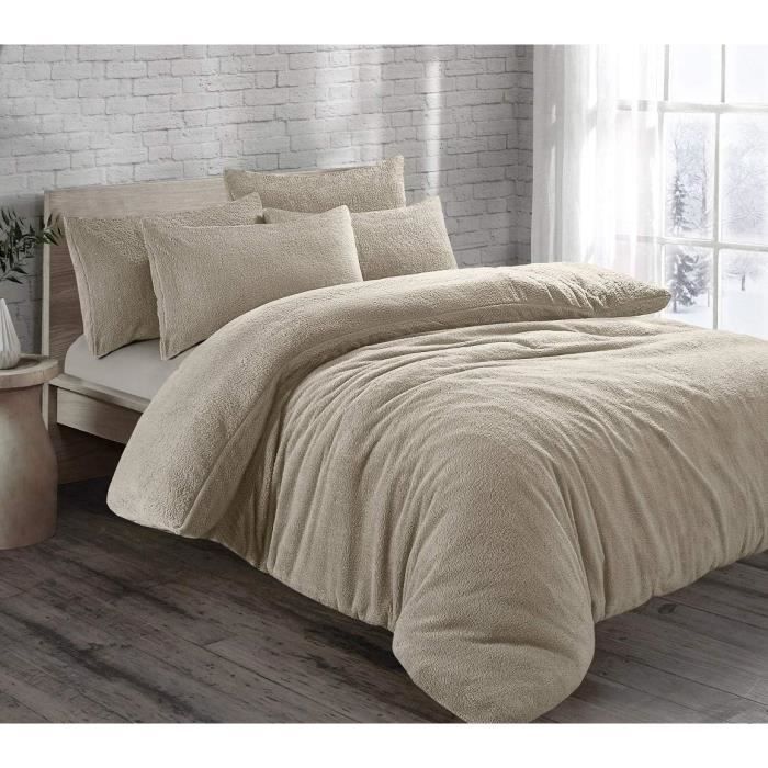 Parure De Lit Luxueuse En Polaire Sherpa Super Douce, Chaude Et ...
