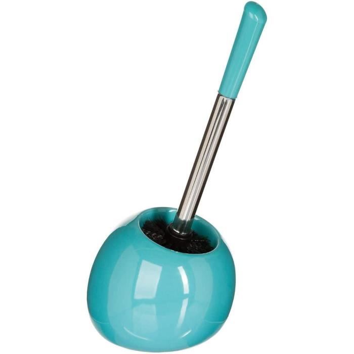 Brosse WC Boule - H. 36 cm - Turquoise[1045] - Cdiscount Bricolage