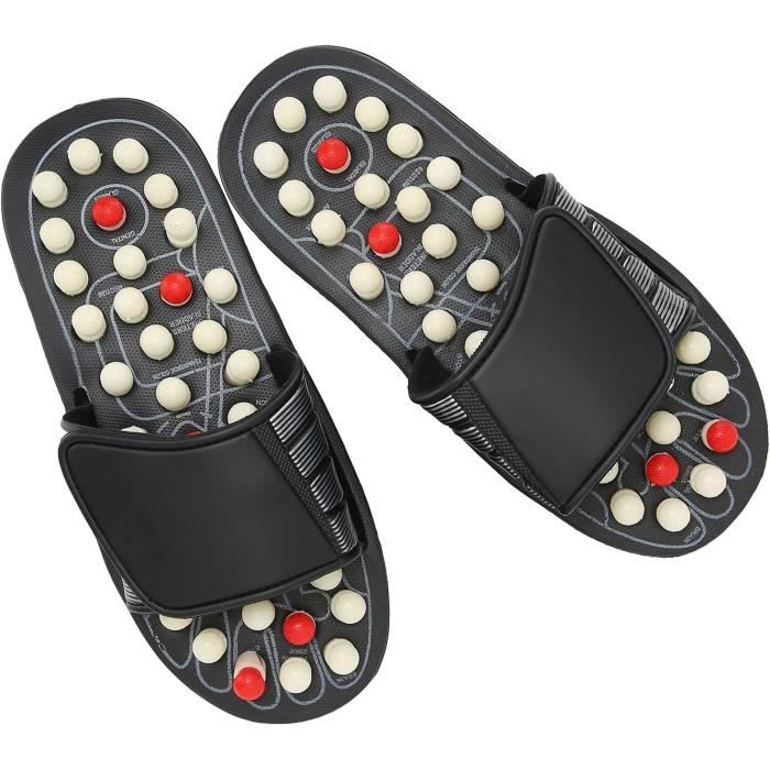 Pantoufles De Réflexologie, Haute Élasticité 1 Paire De Pantoufles D ...