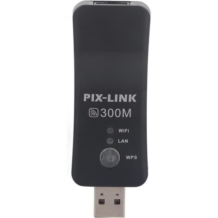 Adaptateur de carte réseau Lan sans fil Wifi,Adaptateur Wifi Usb 300 Mbps, adaptateur réseau Ap ...