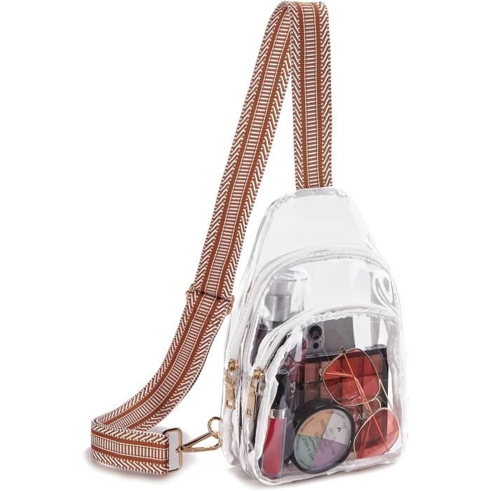 Sling Bag Sac PoitrineSac Transparent Sac À Bandoulière Transparent ...