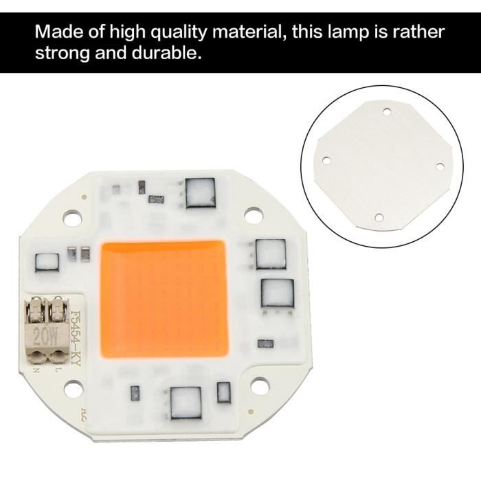 Lampe LED pour Plantes à Spectre Complet - FDIT - 20W - Universel ...