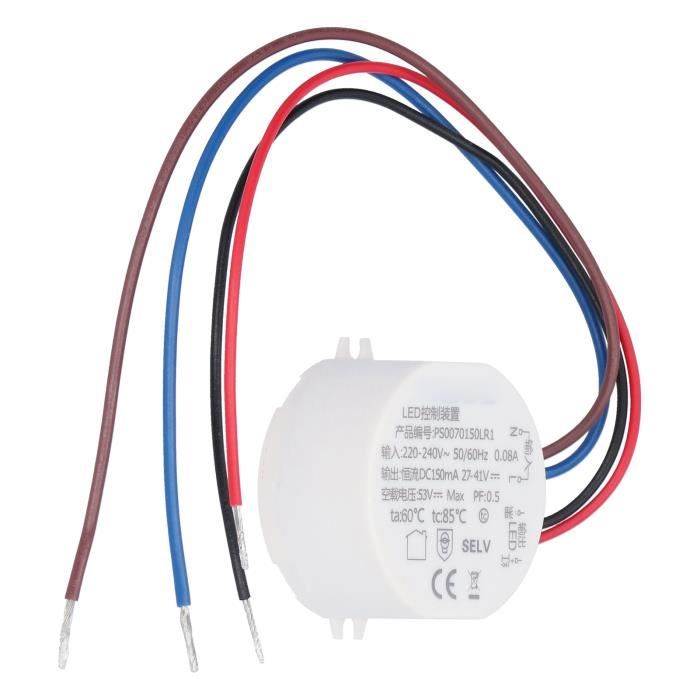 Pilote De Led Driver Led Alimentation 150Ma Transformateur Pour Led ...