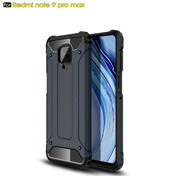 Coque XIAOMI Redmi Note 9 Pro,Bleu Marin Couleur unie Premium AntiChoc ...