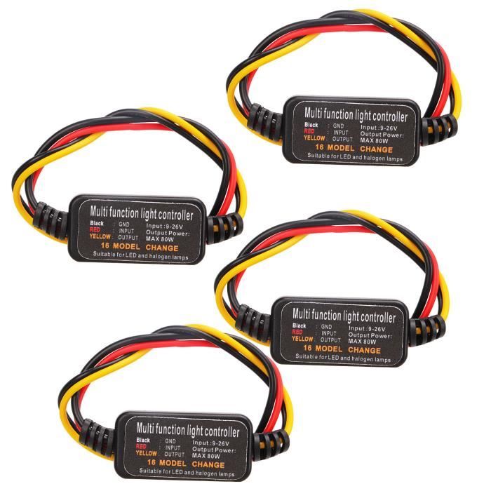 Mothinessto module de contrôleur de flash stroboscopique 4PCS DC9-26V ...