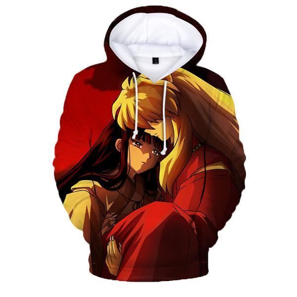 Dessin animé streetwear,Japon Anime Inuyasha sweats à capuche imprimer ...