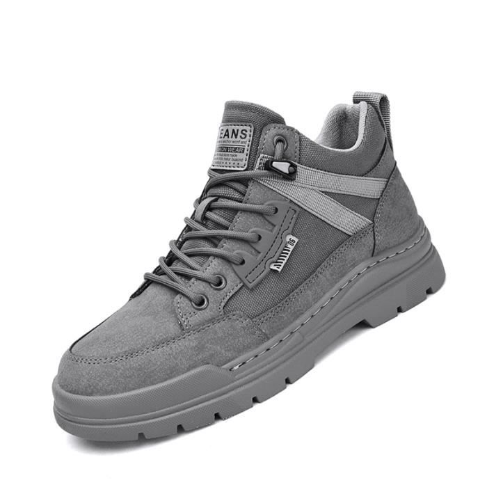 Boots homme-Mode et loisirs-Gris Gris - Cdiscount Chaussures