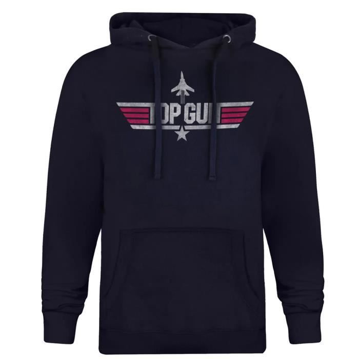 Top Gun - Sweat à capuche - Ho Bleu marine / gris - Cdiscount Prêt-à-Porter