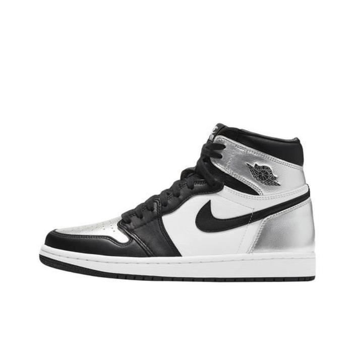 Basket Jor.dans 1 Retro High OG Silver Toe CD0461-001 Homme Femme ...