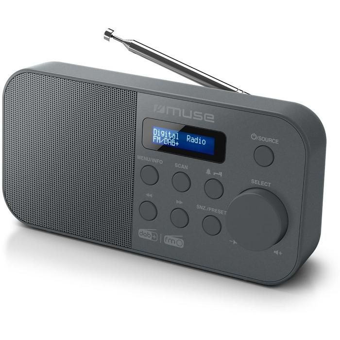 Radio portable - MUSE - M-109 DB - DAB+ et FM - Double alarme - Haut ...