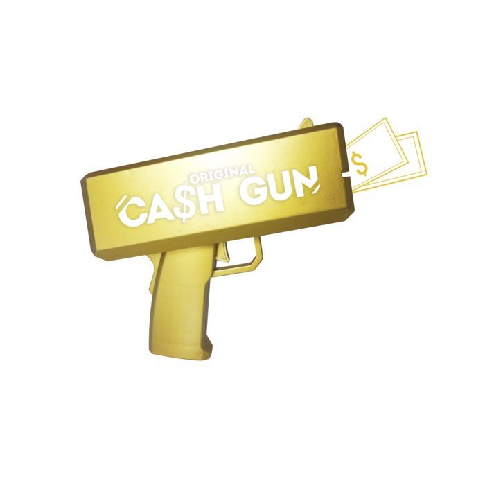 Original Cash Gun - Money Gun - Or - Pistolet Lanceur de Billets ...