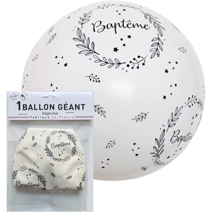 Ballon Géant Baptême - Fabriqué En France - Ballon Biodégradable - Sans ...
