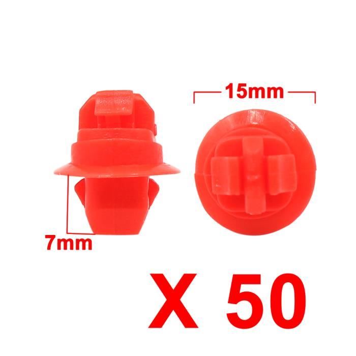50pcs 10mm x 8mm Trou rivet fixation capot pousser clip retenue ...