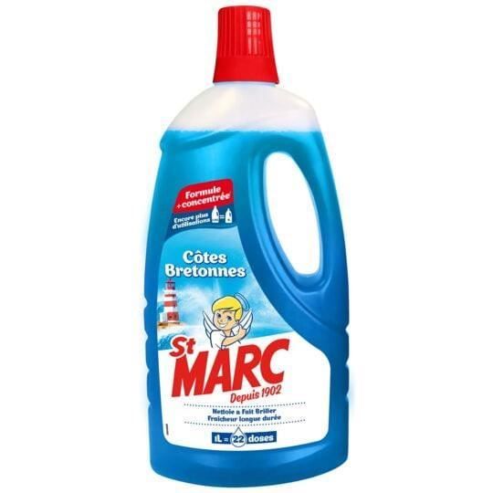LOT DE 2 - ST MARC - Nettoyant ménager Côtes bretonnes - bidon 1 L ...
