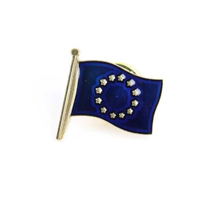 Pin's drapeau Européen - Europe - Tony & Paul - Laiton - Bleu ...
