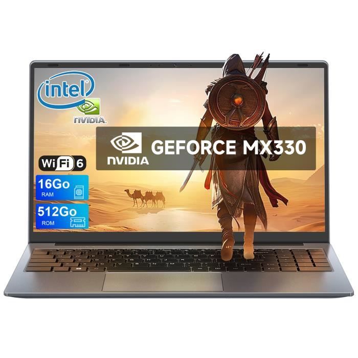 PC portable 15,6"-Intel Alder Lake N95(jusqu'à 3,4GHz)-NVIDIA MX330 ...
