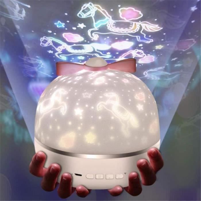 Bébé Veilleuse Projecteur Les enfants Étoilé Lumière musicale avec ...