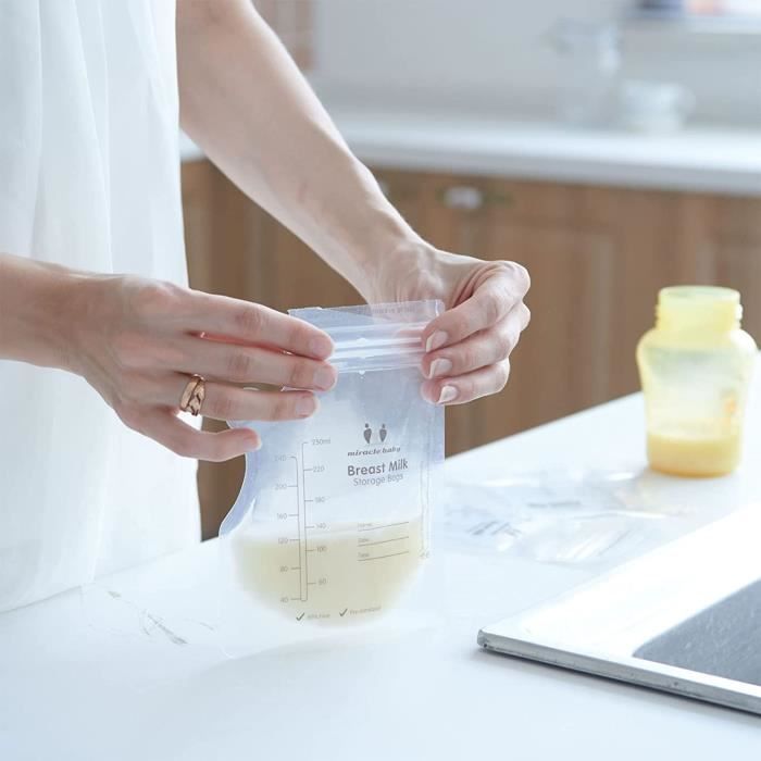 Lot de 30 sacs de rangement pour lait maternel, sac de rangement pour ...