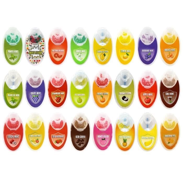 Pierres précieuses,Mélange de capsules de Menthol aux saveurs de fruits ...