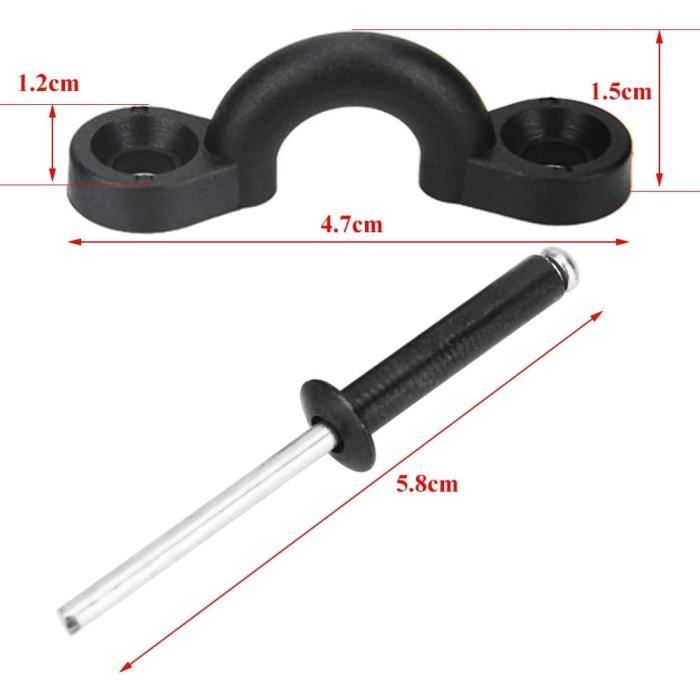 100G Long Grip Tri-Grip Rivets, 10Pcs Nylon Metal Kayak Tri-Grip Rivet ...