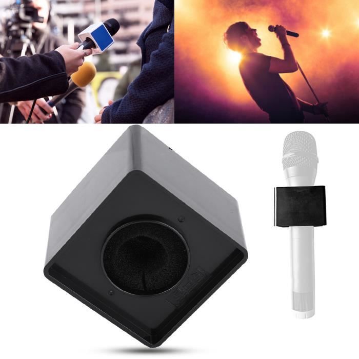 Microphone - KIMISS - Square Station - Compact ABS noir - 41mm ...