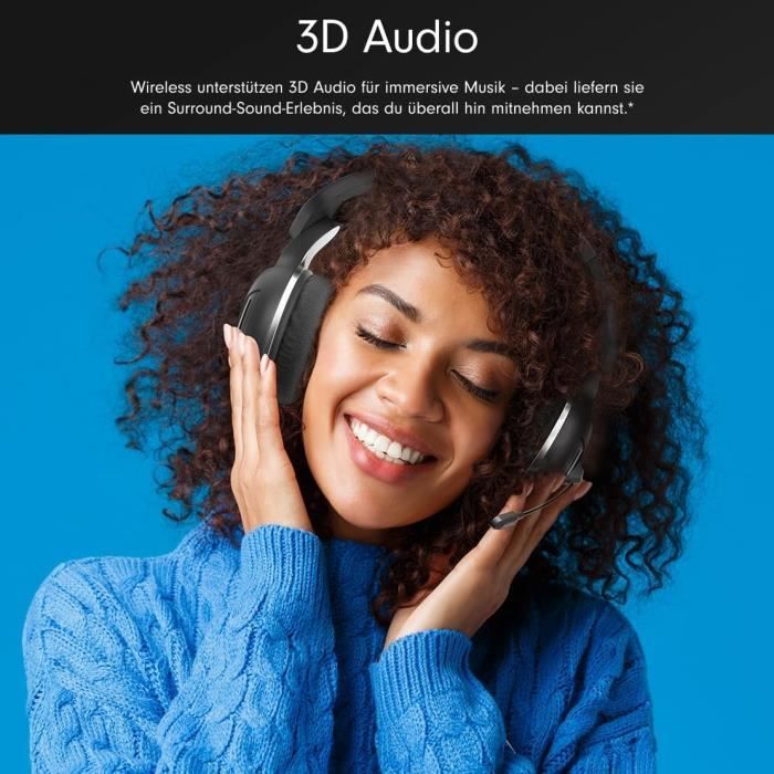 Casque Bluetooth, Isolation Hybride Active Du Bruit, Modes Individuels ...