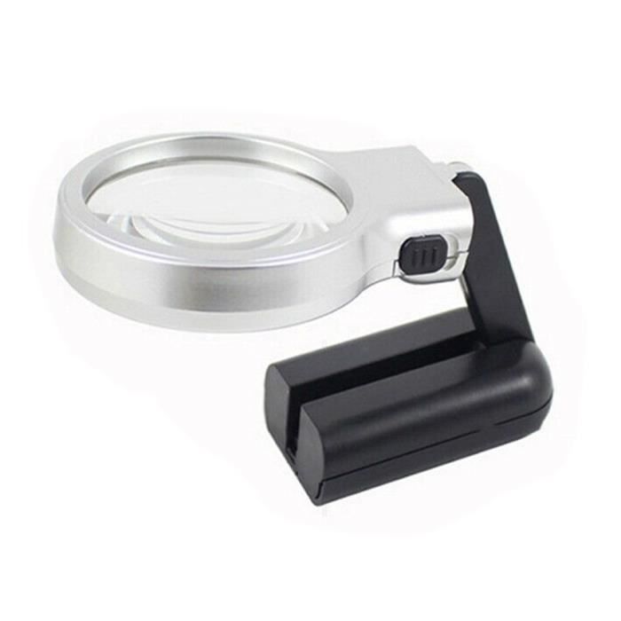 Loupe Optique - YWEI - Loupe de journal avec support, lumière LED 16X ...