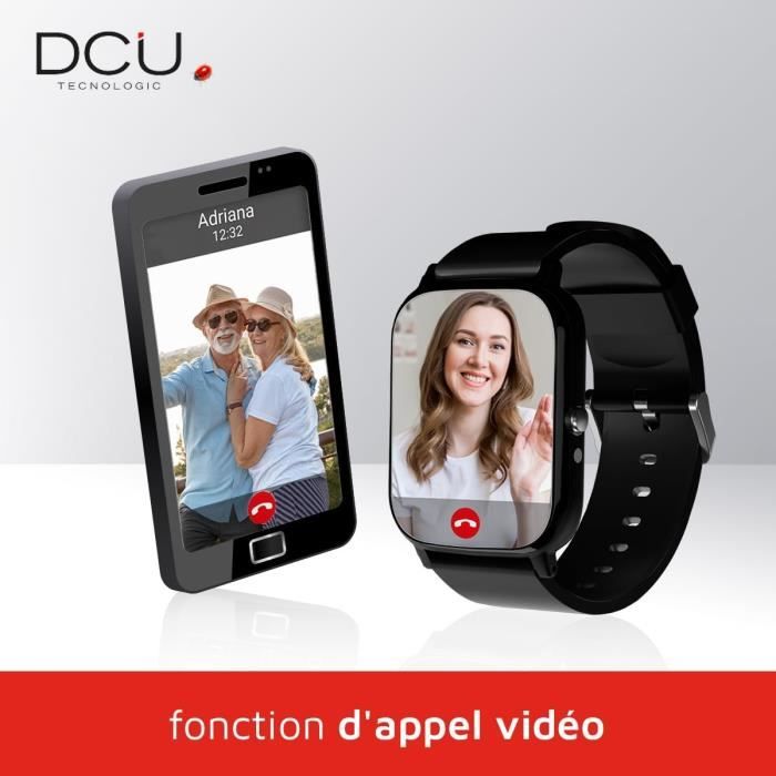 Smartwatch Senior avec GPS et appels vidéo 4G - Smartwatch avec écran ...
