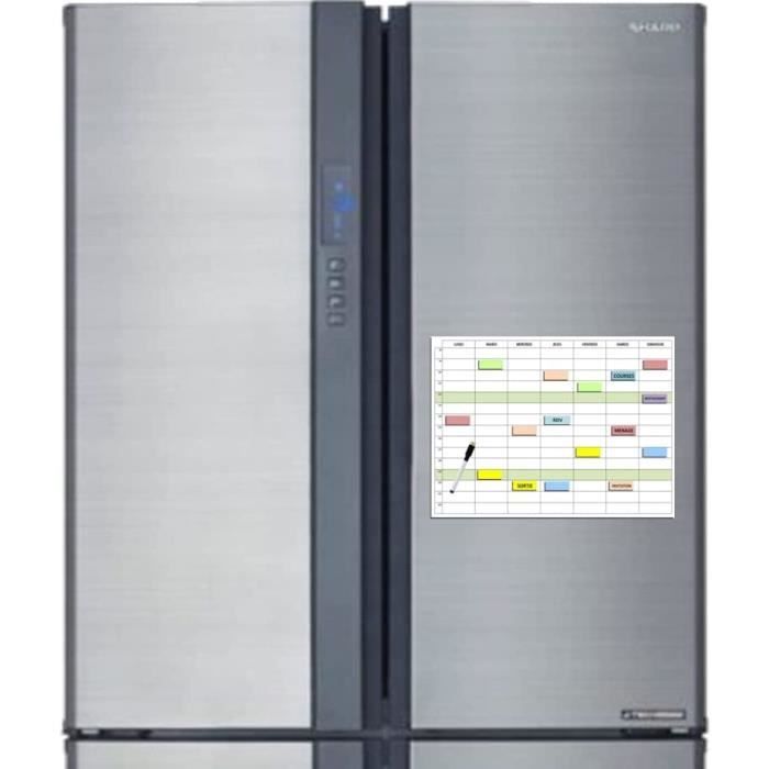 Calendrier magnétique pour frigo KIT Planning Familial Frigo magnétique ...