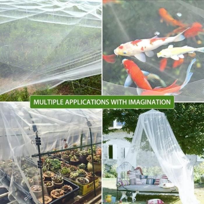 Filets pour Jardin,2.5 m x 10 m Filet Anti Insecte,Filet Protection ...