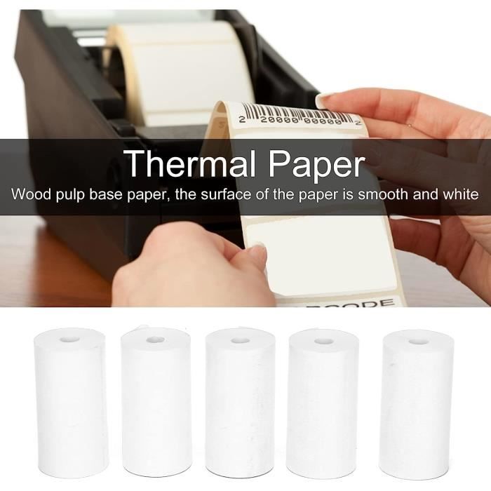 Papier thermique de reçu,étiquette d'impression de reçu lisse et ...